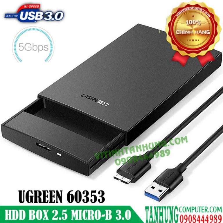 HDD Box 2.5, Micro B 3.0 to USB 3.0 Type A, Sata SSD Up To 6 TB ...